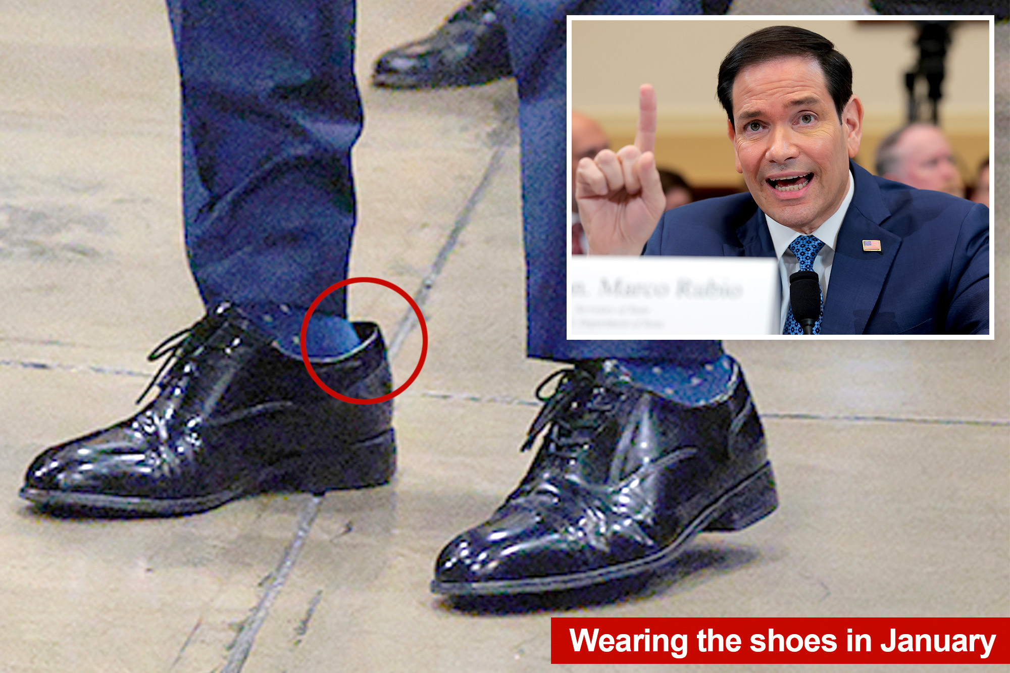 Marco Rubio grilled over his Florsheim shoes during unhinged Dem line ...