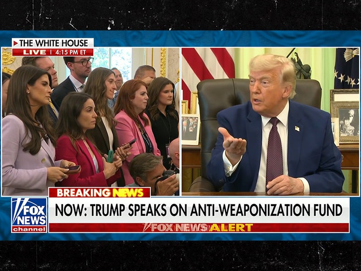 President Donald Trump rips Kaitlan Collins during heated Oval Office ...