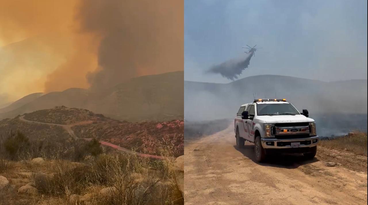 Border Fire 6 en San Diego: El incendio forestal que cruzó la frontera ...