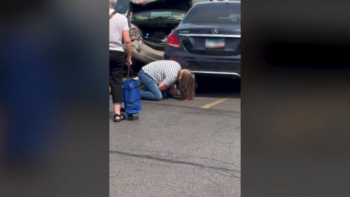 Pedestrian somehow avoids serious injury after being hit by driver in ...