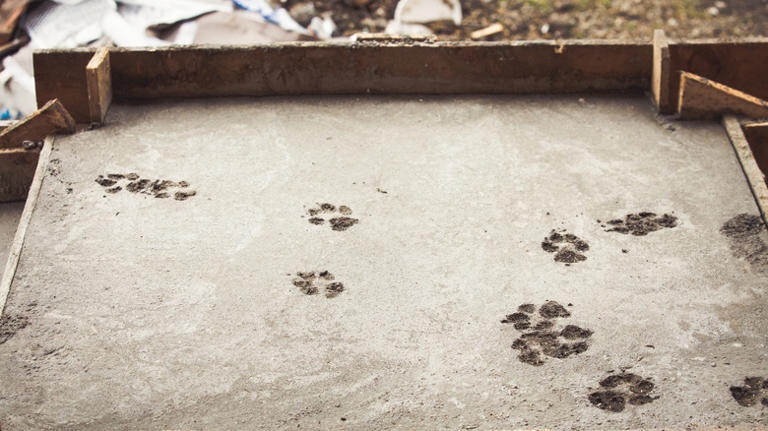What to do if you find an animal trapped in concrete