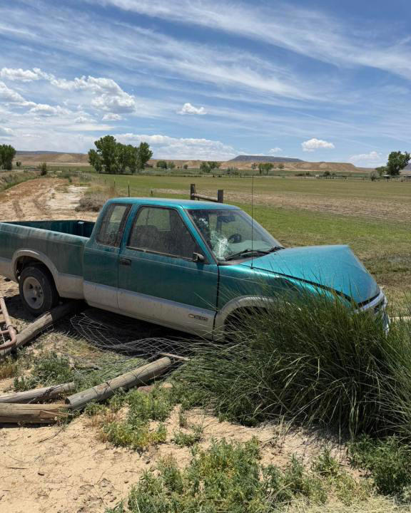No injuries reported after vehicle crashes into power pole near Mack