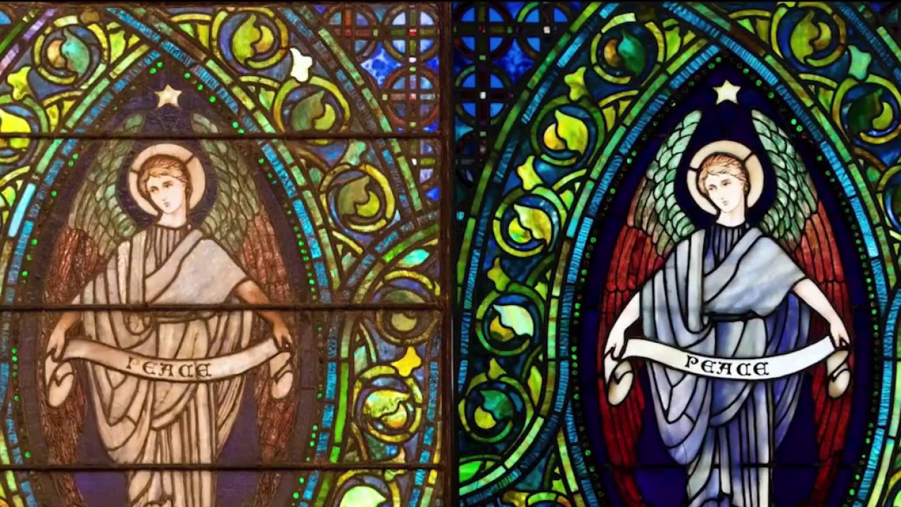 Tiffany's jeweled window shines again at historic church in South Loop