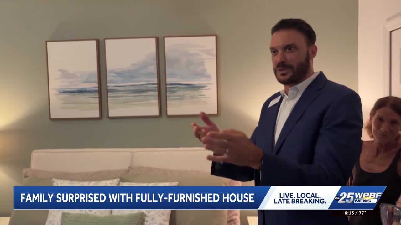 Vero Beach family surprised with fully furnished Habitat for Humanity home