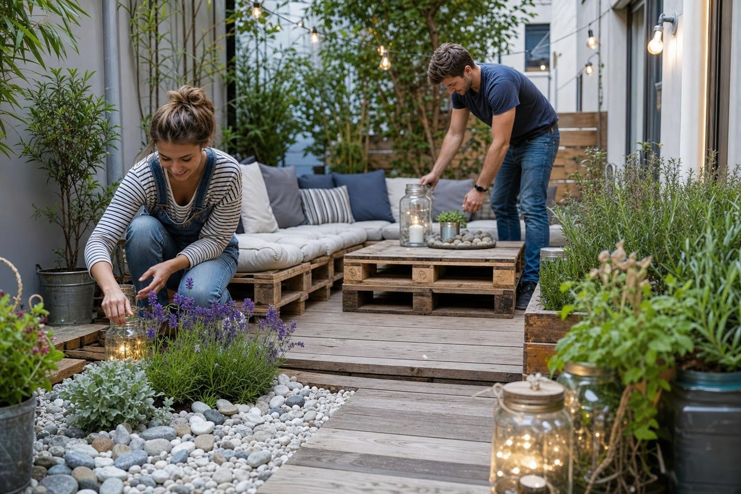 « On s’est juré de ne pas dépenser 1 € » : des palettes en bois ont ...