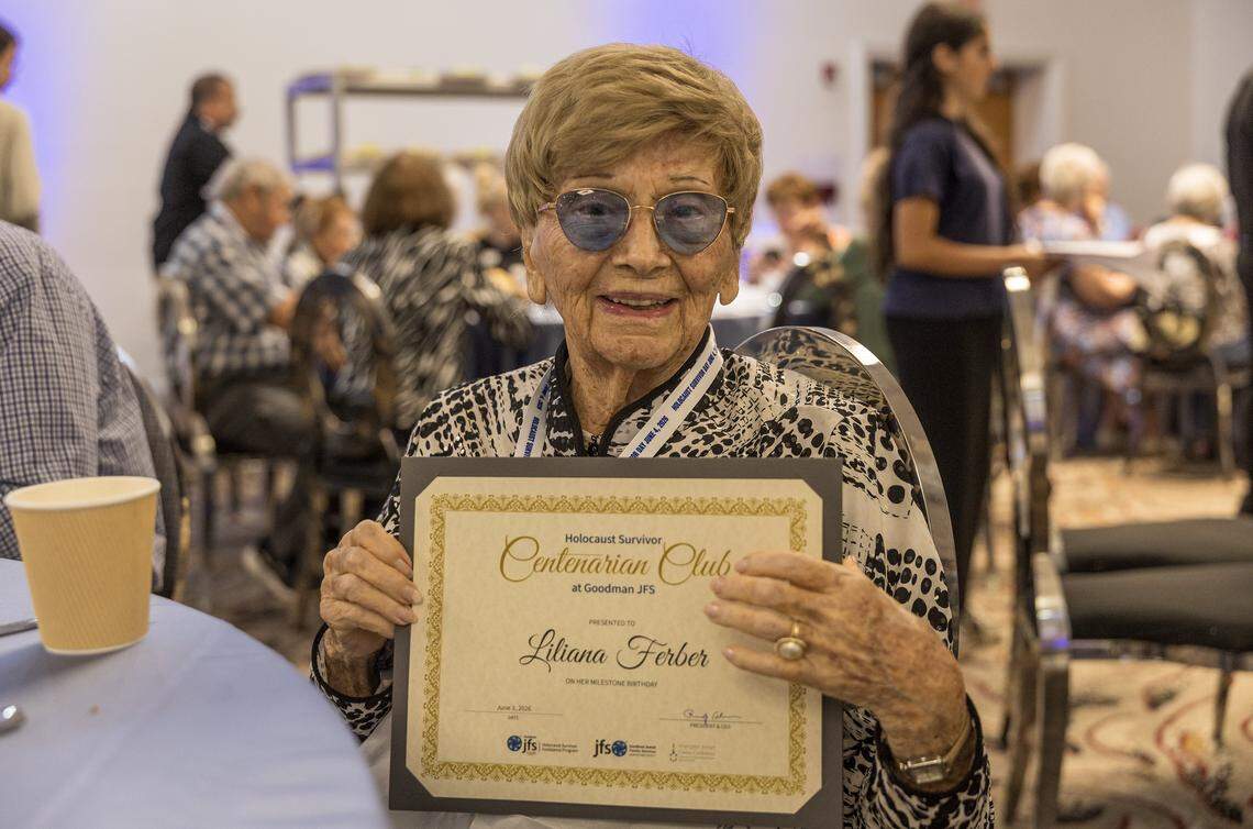 Living history: 100-year-old Holocaust survivors honored at Broward ...