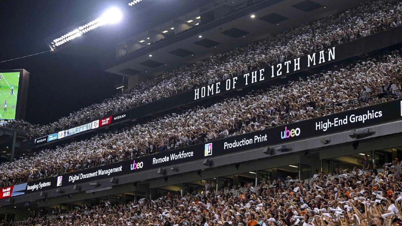 Texas A&M speaks on 12th man and Kyle Field
