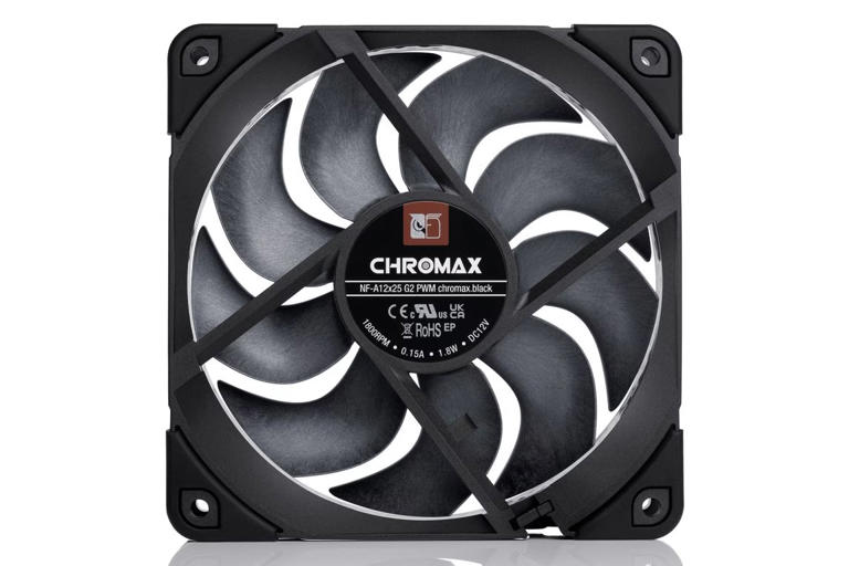 Noctuaの120mmファン「NF-A12x25 G2 PWM」に“chromax.black”モデル