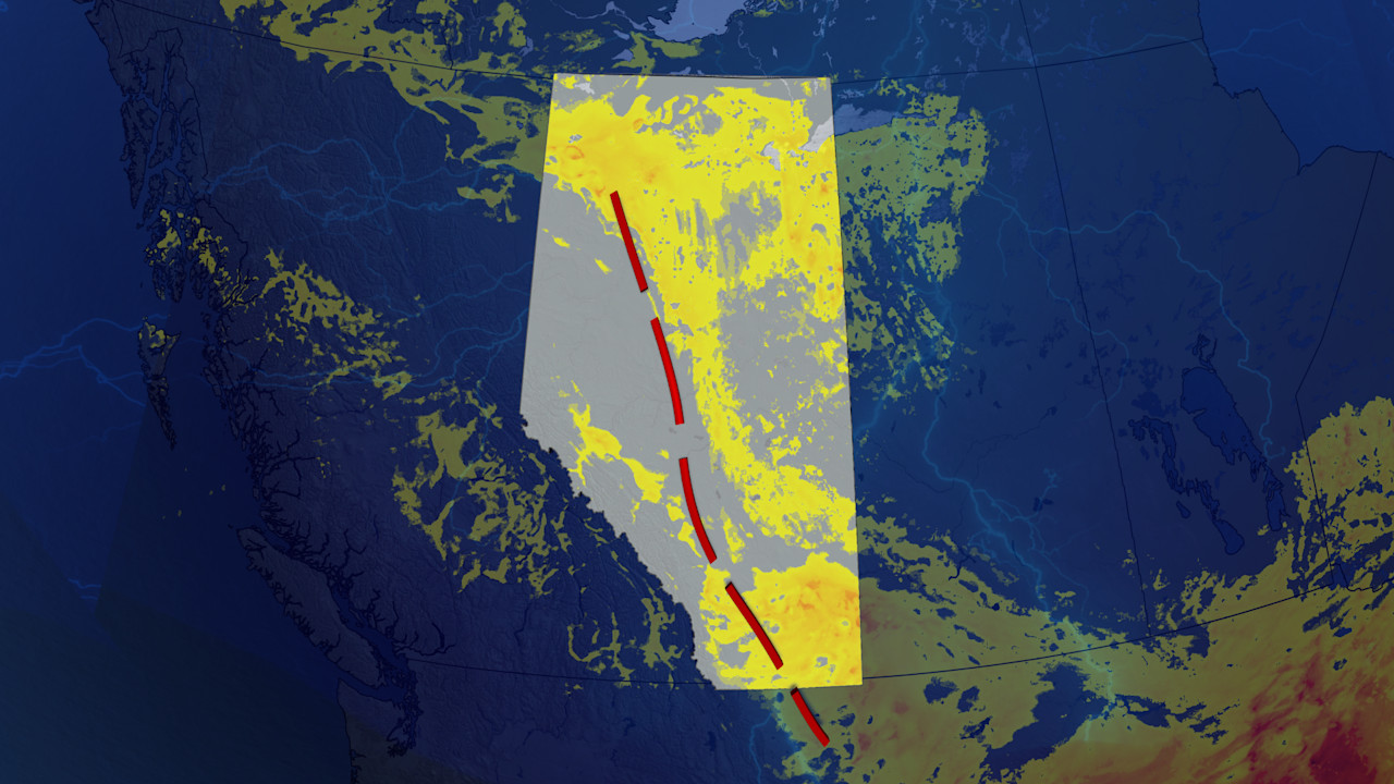 Pattern sees threat of thunderstorms shift back into Alberta Thursday