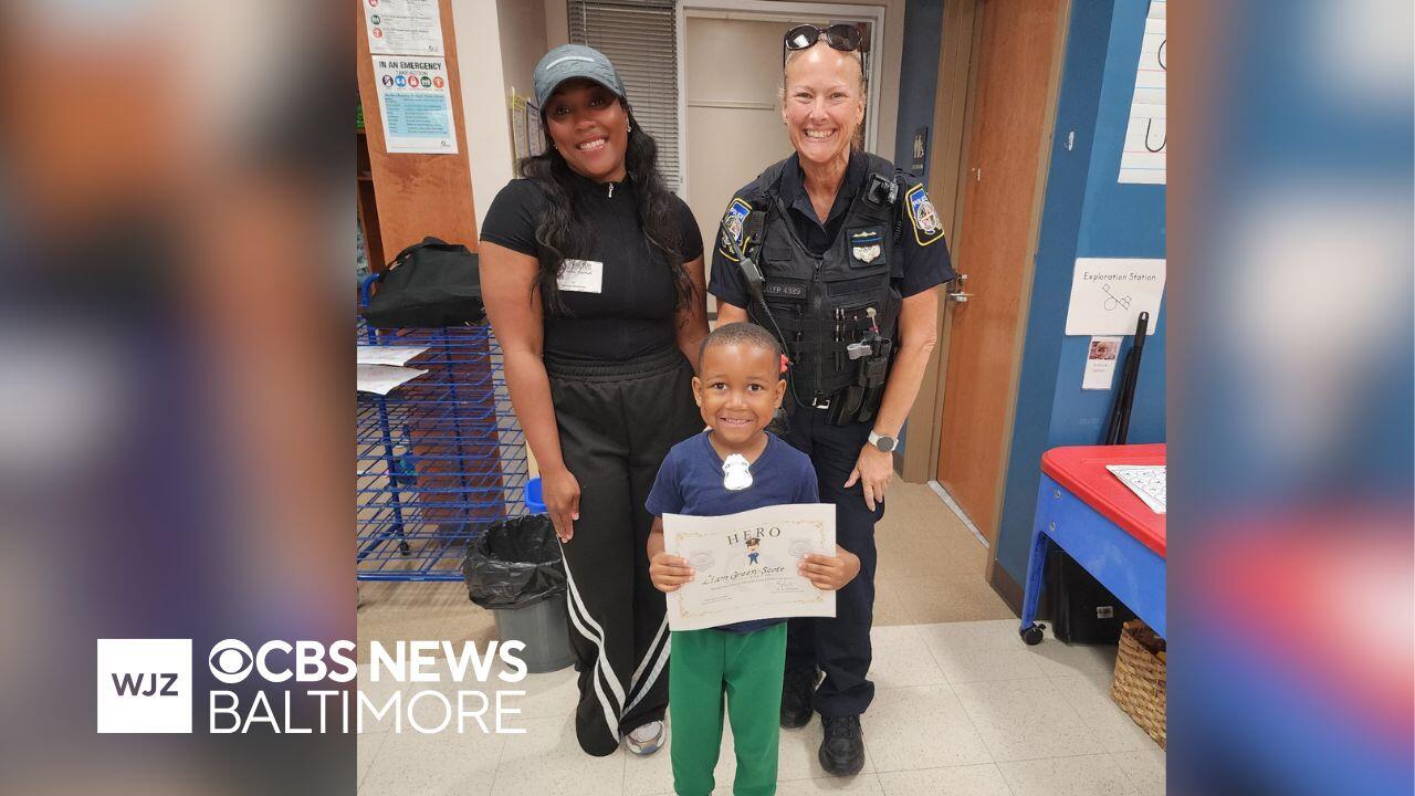 Baltimore County 5-year-old, brother honored for saving grandmother's life