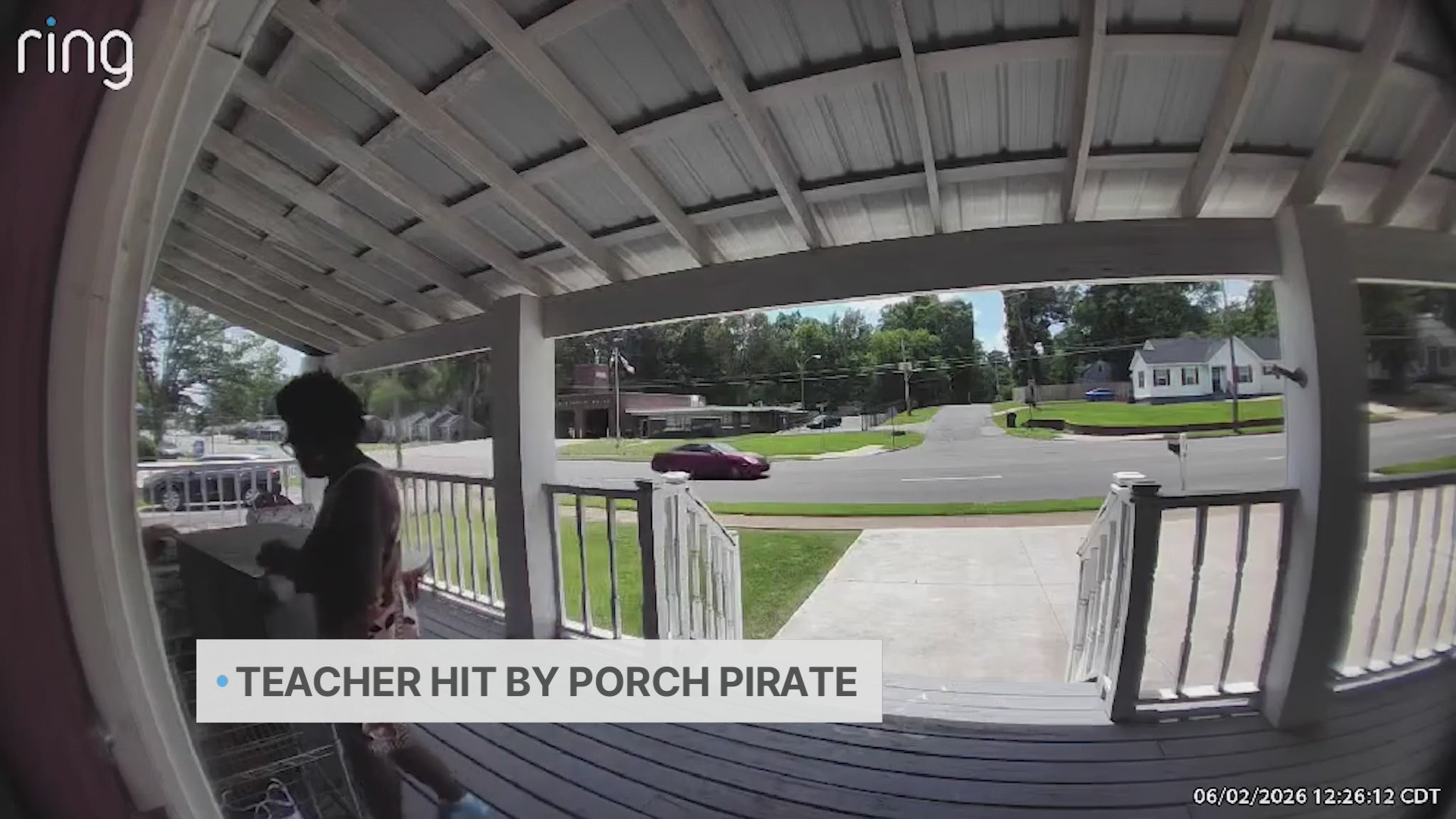 Porch pirate steals teacher's package