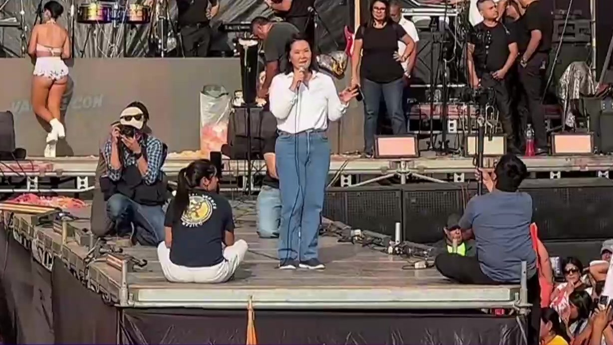 Keiko Fujimori realizó mitin de cierre de campaña en Lambayeque
