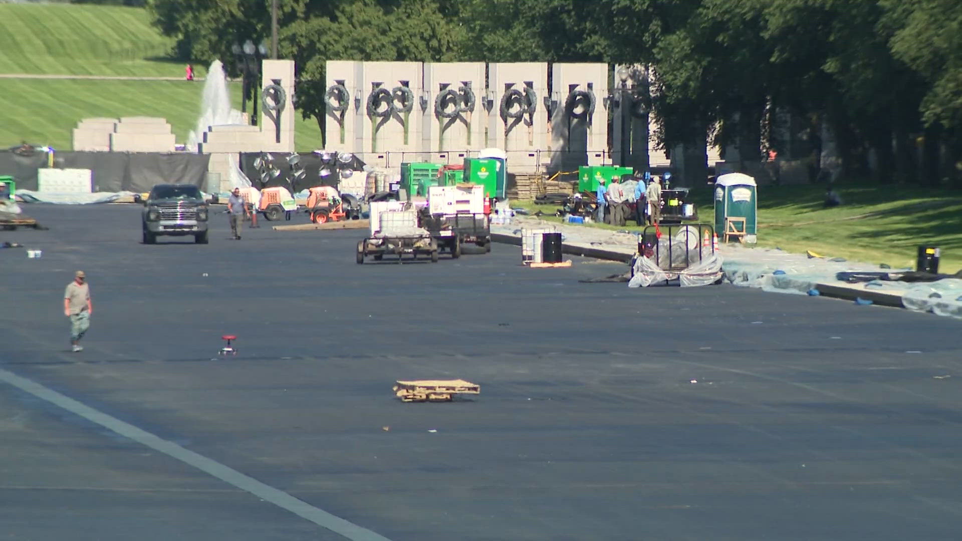 Trump says Reflecting Pool set to reopen as repairs near completion