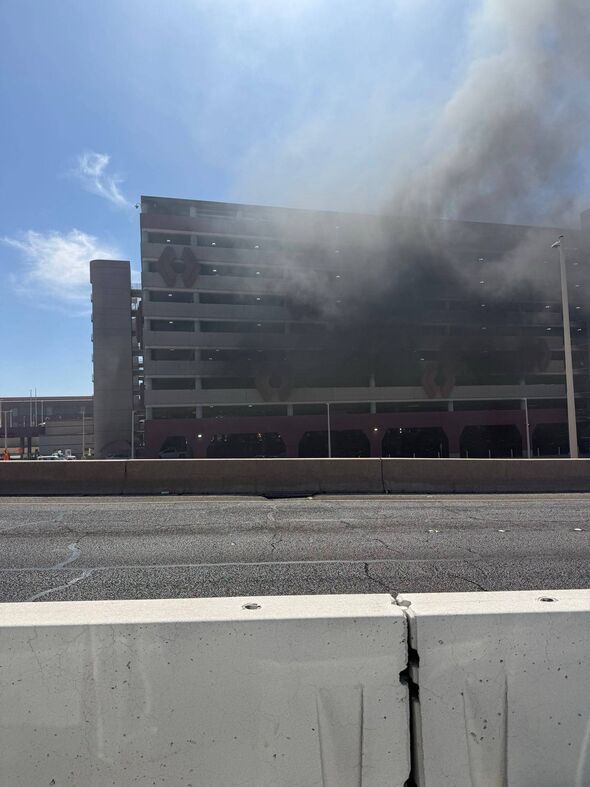 Las Vegas airport fire sees huge plume of smoke fill the air with ...
