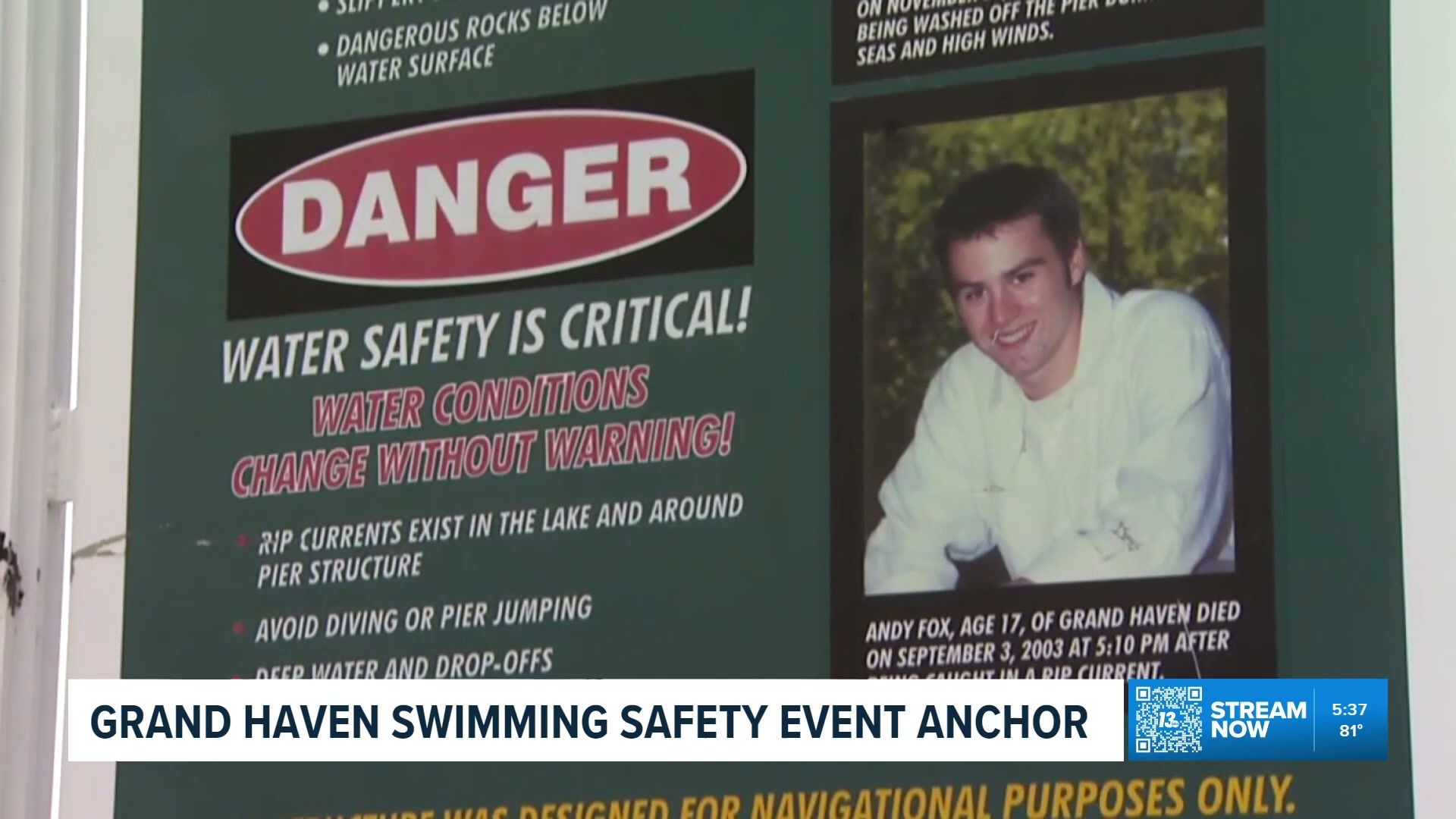 West Michigan mother spreads the word about swim safety