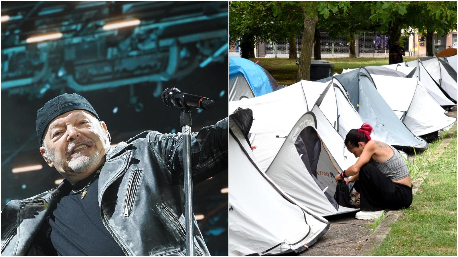 Giorni in tenda per Vasco: il maltempo non frena i fan e c’è chi ha ...
