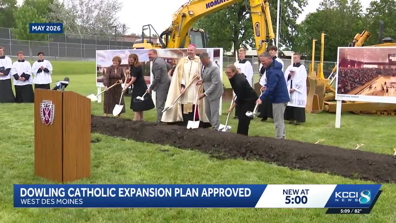 Dowling Catholic High School's updated expansion plan approved