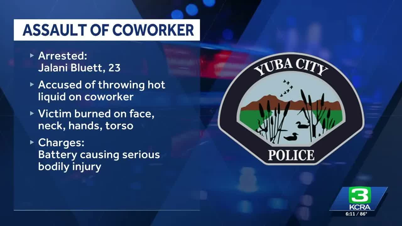 McDonald's employee arrested for allegedly burning coworker in Yuba City
