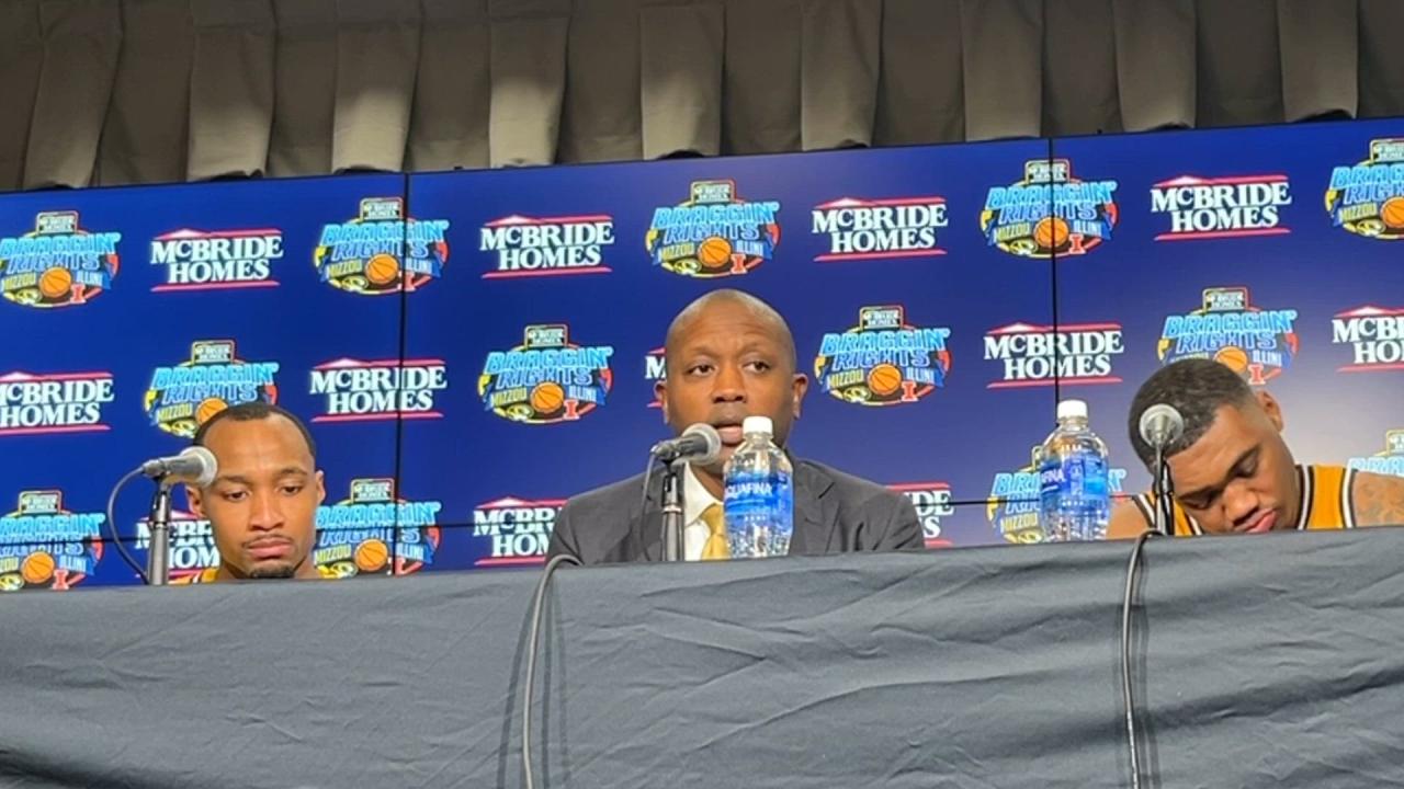 Mizzou basketball head coach Dennis Gates recaps loss to Illinois