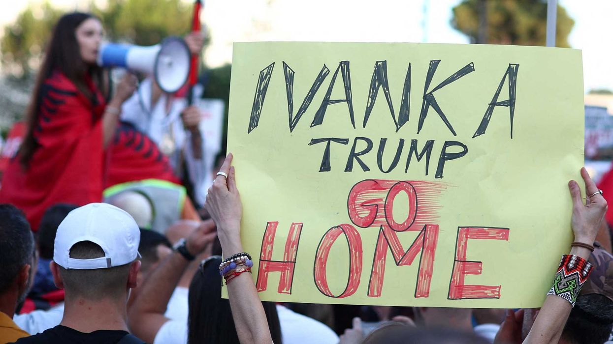 Albanians protest Ivanka Trump and Jared Kushner's luxury resort built ...