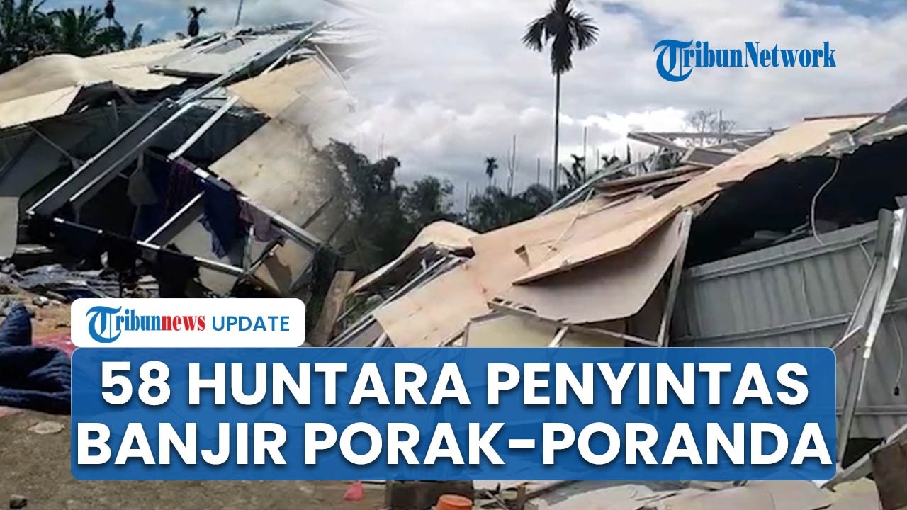 Penampakan 58 huntara penyintas banjir di Aceh Utara rusak parah ...