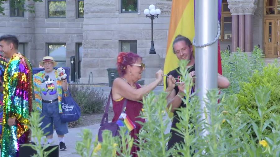 Utah Pride Center, SLC officials raise Pride flag over city