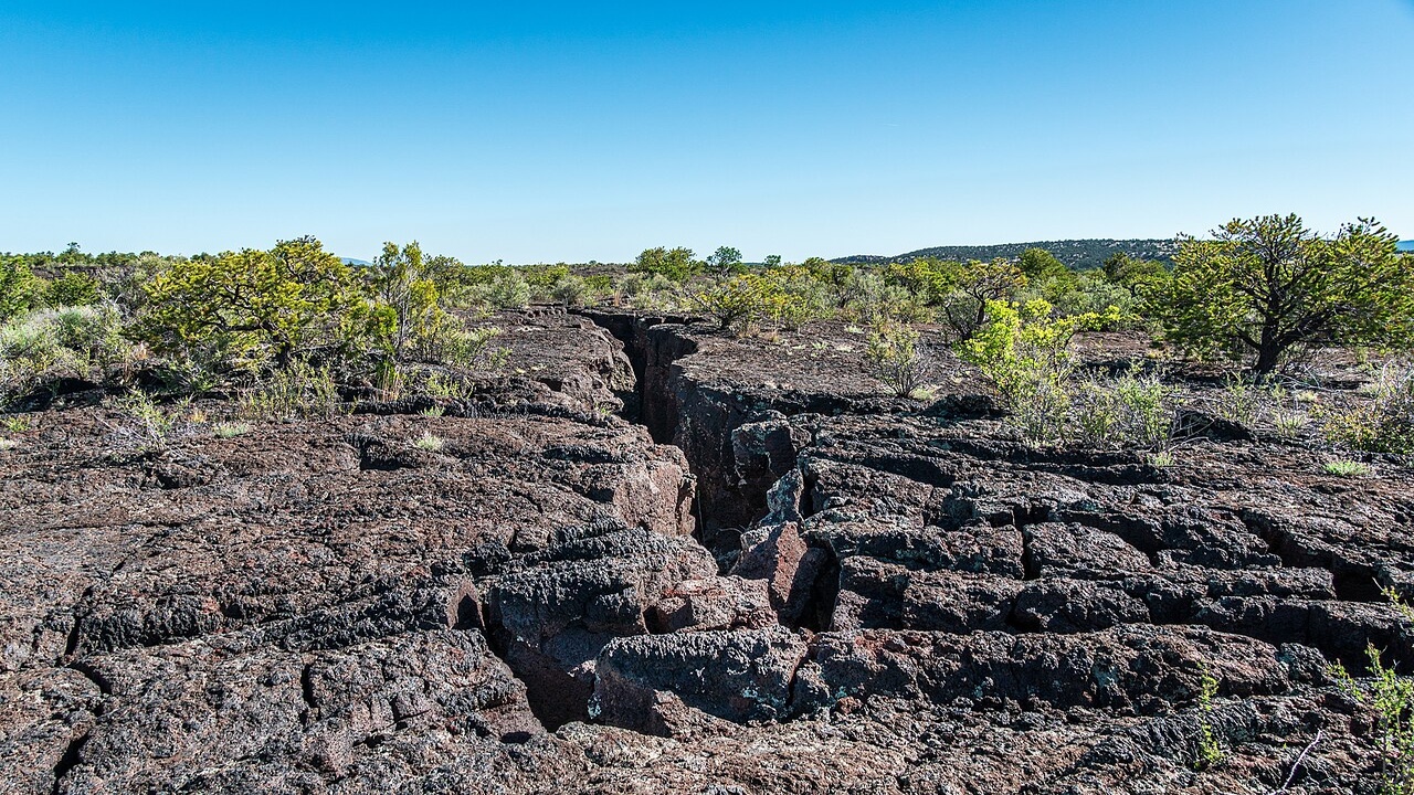 New Mexico has 114,000 acres of lava fields that look like the surface ...