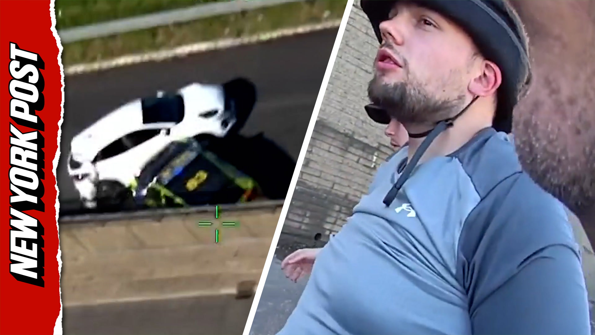 Dramatic police takedown stops wrong-way driver