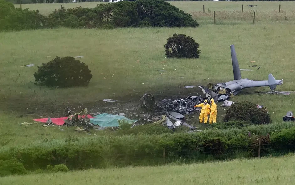 Defence investigators probe fatal Royal Navy Merlin crash
