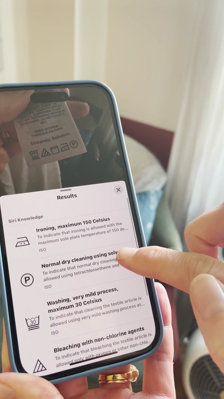 How to use your iPhone to instantly read laundry symbols