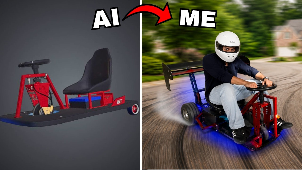 I used AI to build an electric drift kart at home!