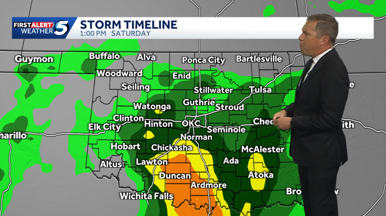 Timeline: Thunderstorms and heavy rain to impact western Oklahoma this ...