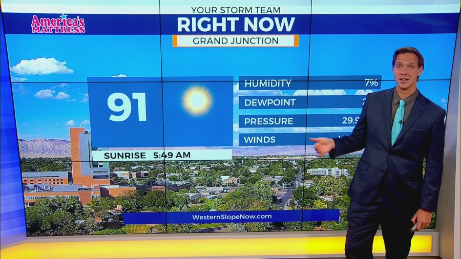 Our wave of 90-degree highs keeps moving forward