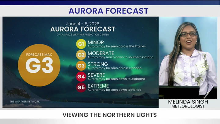 Chance to see the aurora borealis Thursday overnight