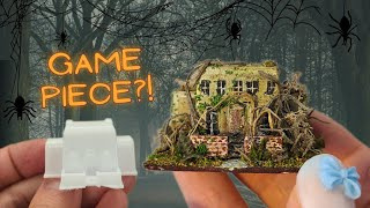 DIY miniature haunted house for your fingertips