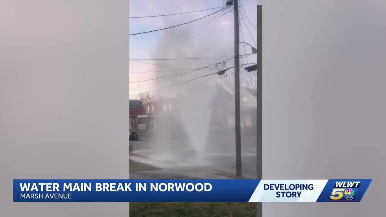 Norwood water main break causes major disruption