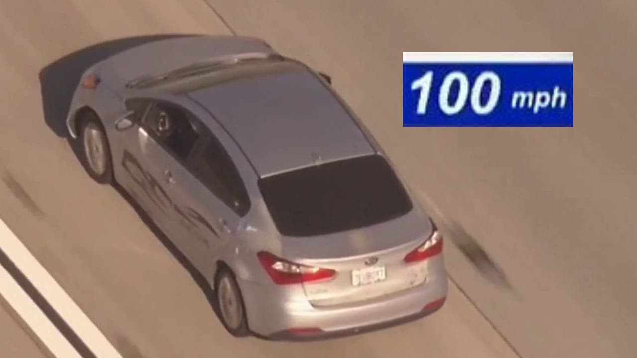 Live: High-speed car chase underway along 10 Freeway in Los Angeles County