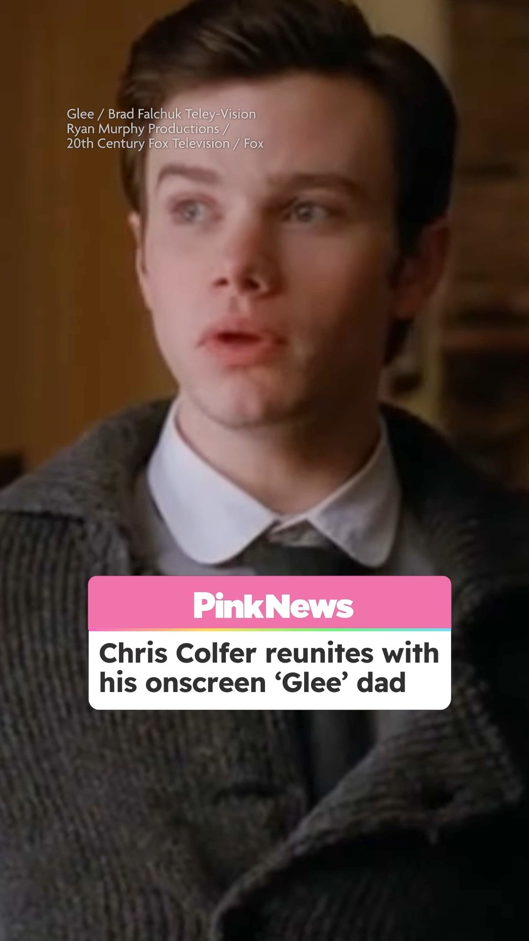 Glee stars Chris Colfer & Mike O'Malley reunite, sparking joy for ...