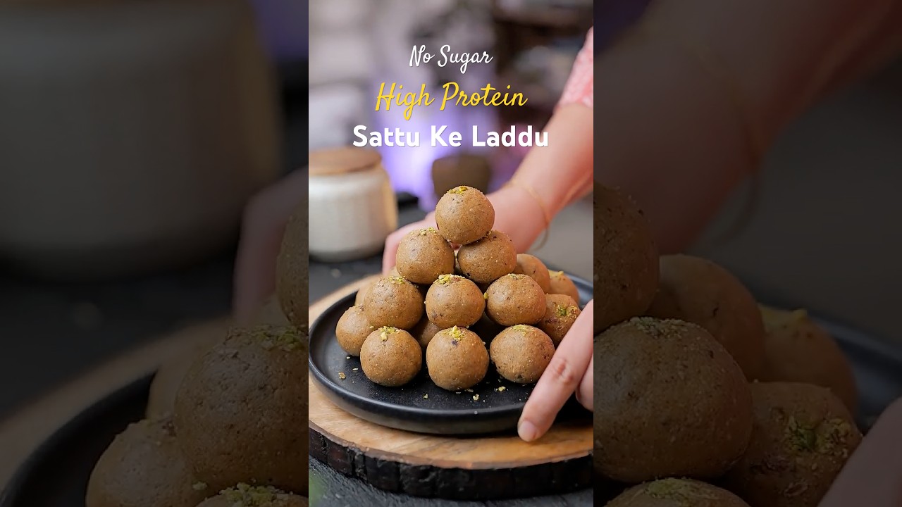 Easy high protein laddu with winter morning paratha