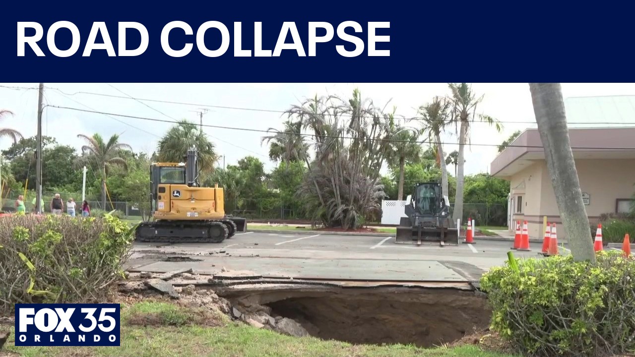Road washout traps seniors in Palm Bay neighborhood