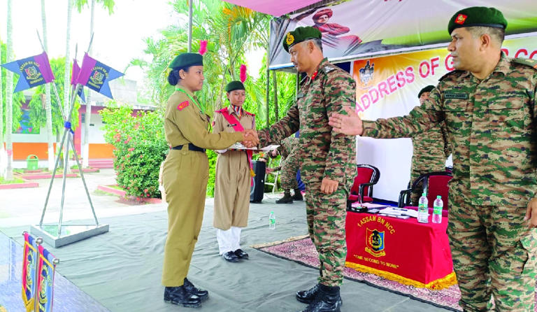 NCC cadets complete training camp at Nalbari