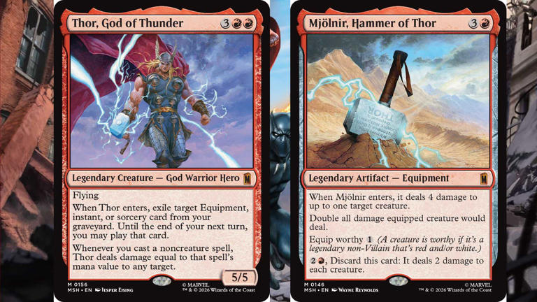Thor's hammer is really easy to wield in Magic: The Gathering