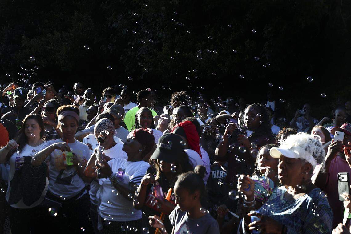 Photos: Memorial for Cyrus Carmack-Belton