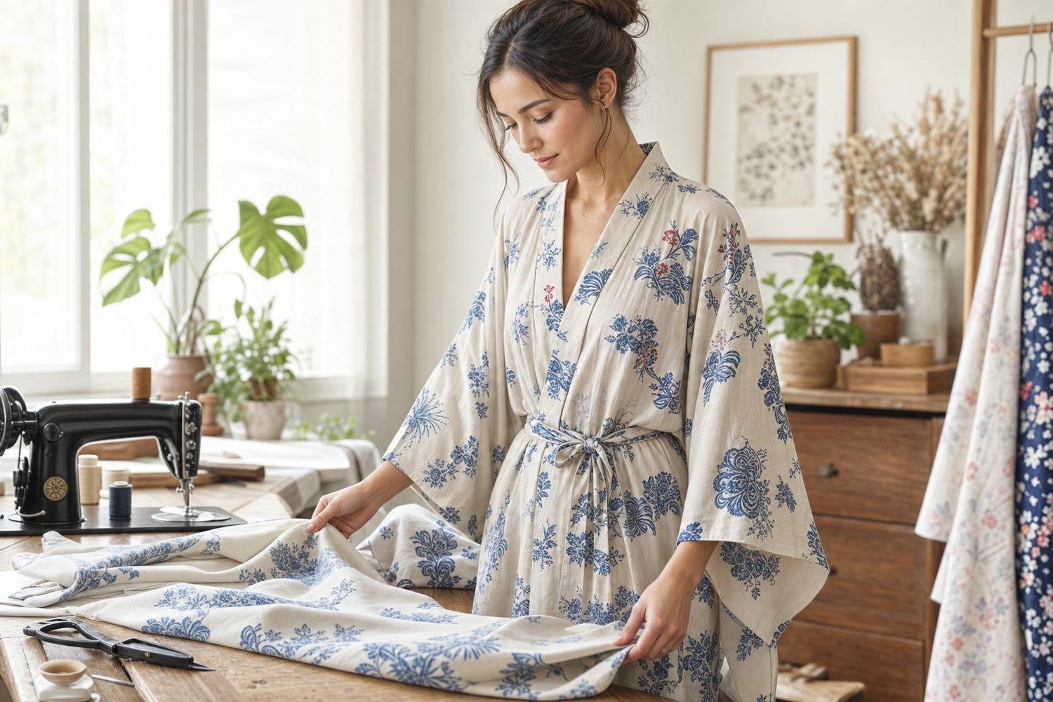 Transformez un vieux drap en un sublime kimono d'Okinawa : l'astuce ...