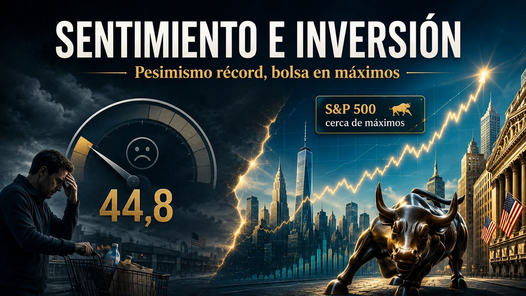 El mayor pesimismo de la historia y la bolsa en máximos