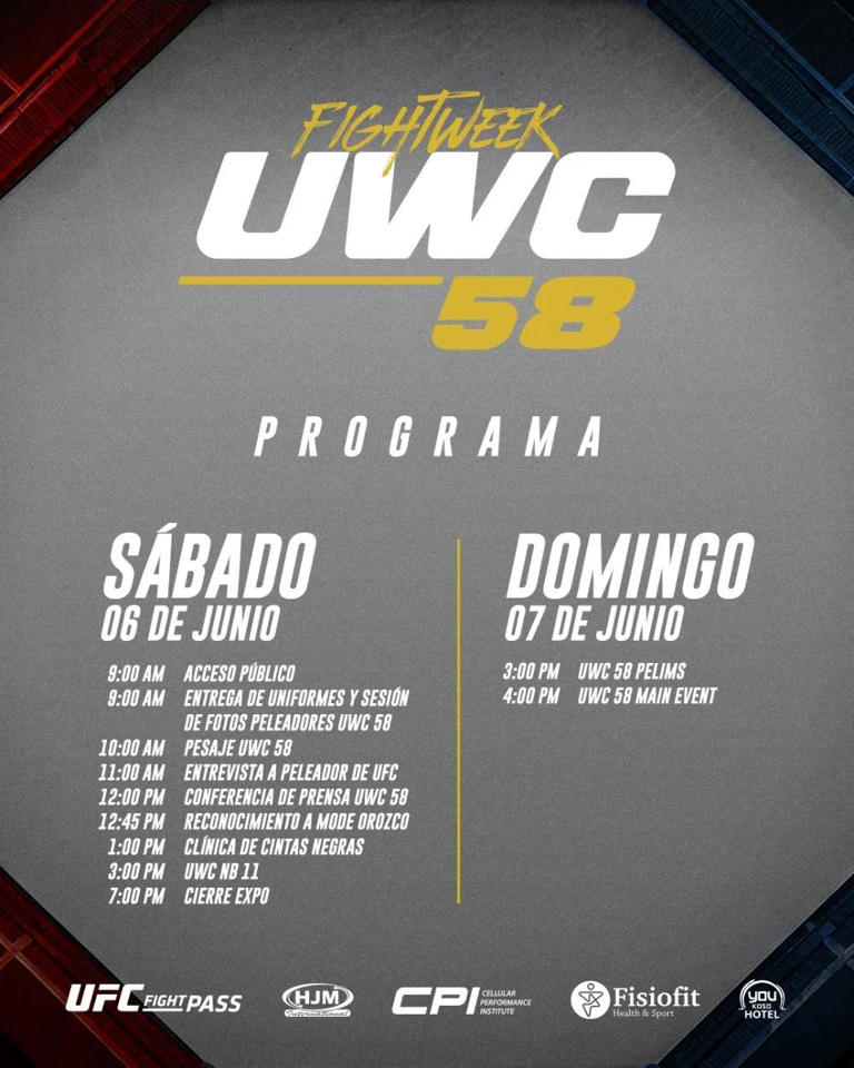 Arena Tecate será sede de UWC 58 con dos títulos en juego