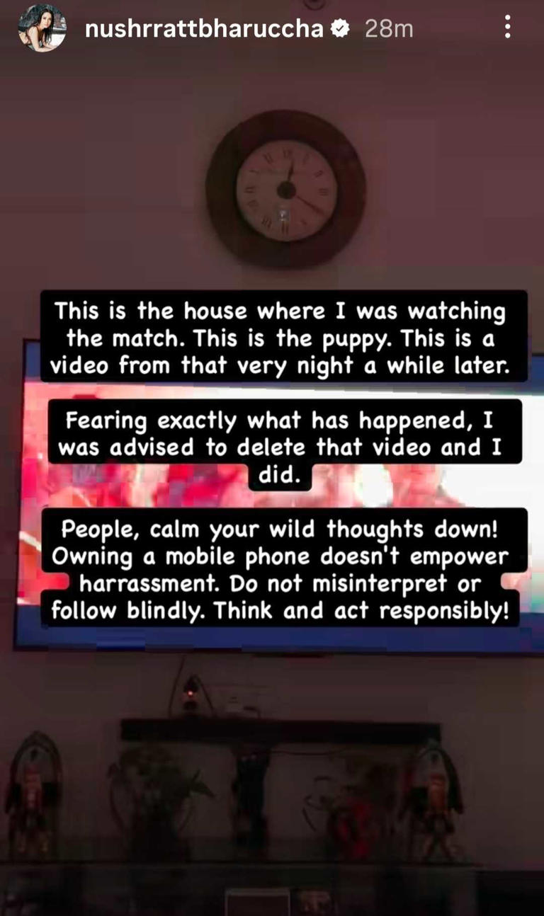Nushrratt Bharuccha clarifies viral Instagram story, says a puppy was ...