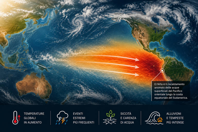 El Nino arriva e farà sempre più caldo: il rischio del super-fenomeno