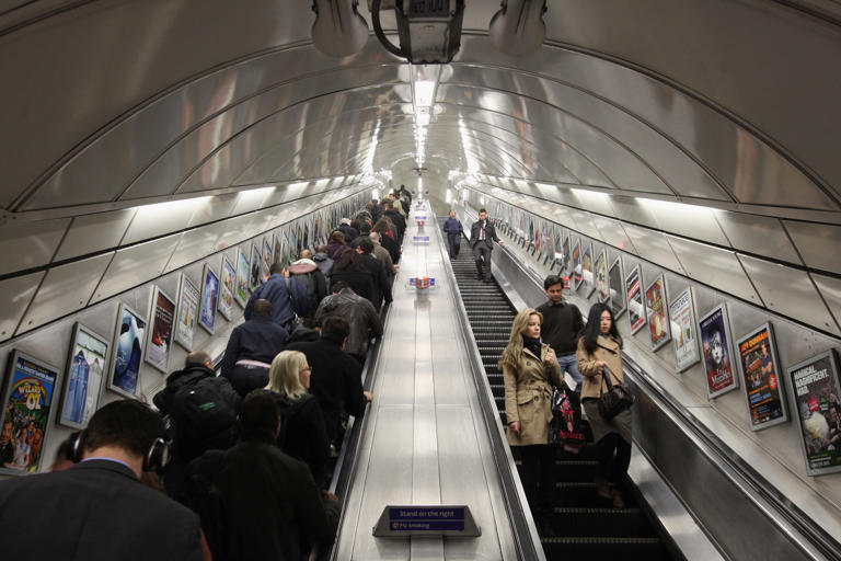 Over a quarter of Tube escalators are past their lifespan, data shows
