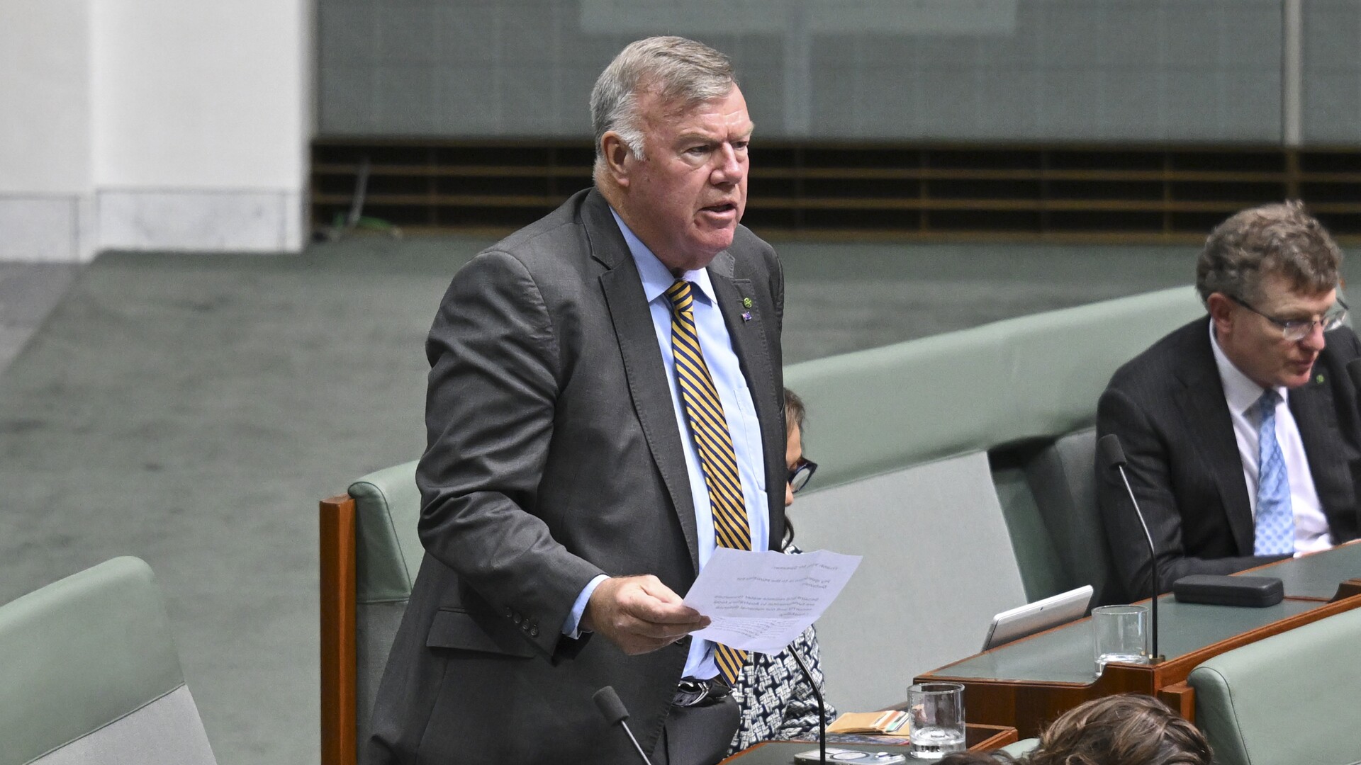 David Farley puts water security in spotlight with first question in ...